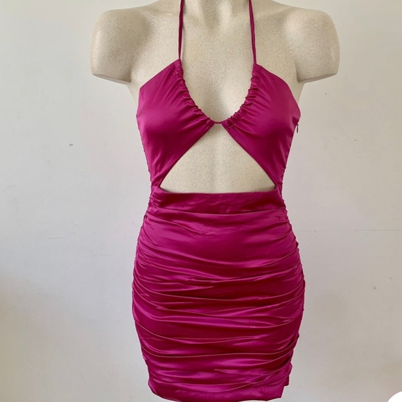 AKIRA | Dresses | Hot Pink Clubbing Mini Dress | Poshmark